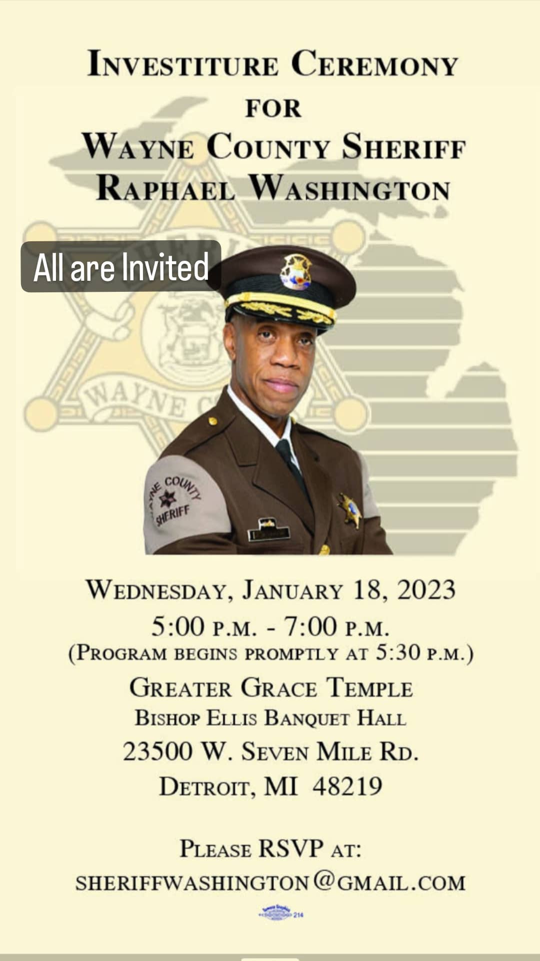 Investiture Ceremony for the Honorable Raphael Washington as Wayne ...